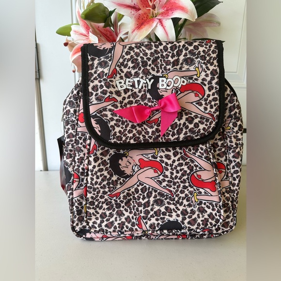 Betty Boop | Bags | New Betty Boop Animal Print Medium Size Backpack ...